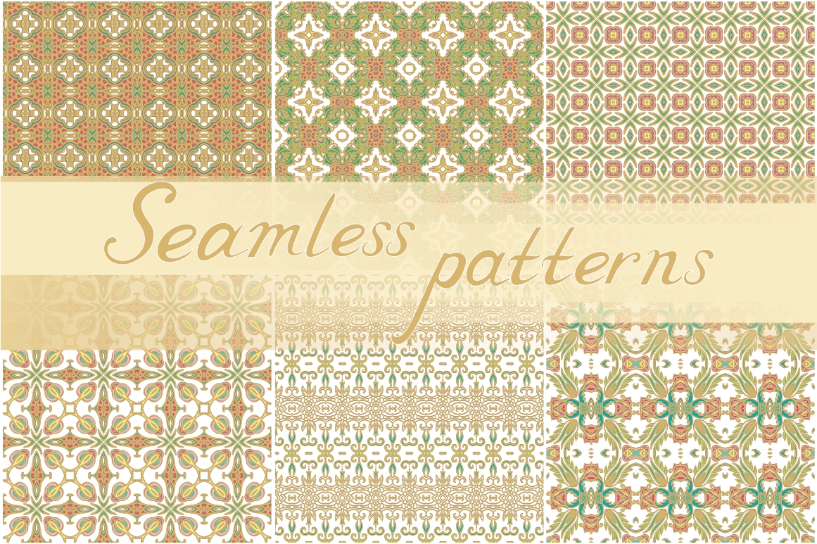 Set of seamless vector patterns ~ Textures on Creative Market