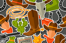 Wild west cowboy objects. ~ Objects on Creative Market