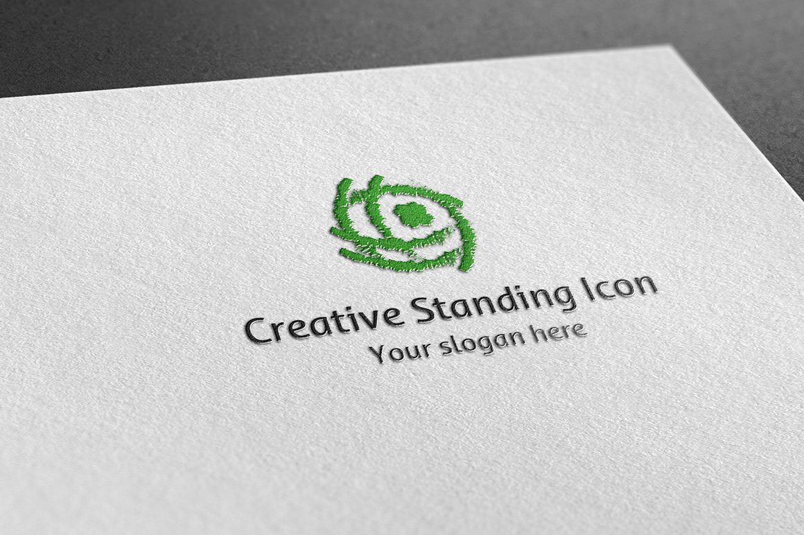 Creative Standing Icon Logo ~ Logo Templates on Creative Market