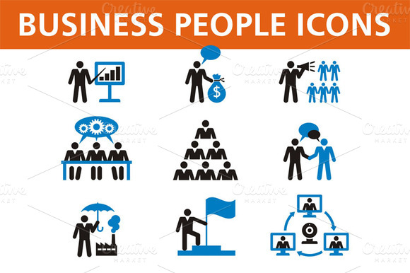 Business People Vector Icons ~ Icons on Creative Market