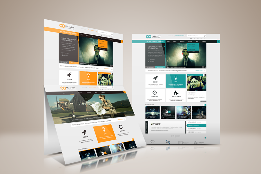 Website Showcase Mock-Ups ~ Product Mockups on Creative Market