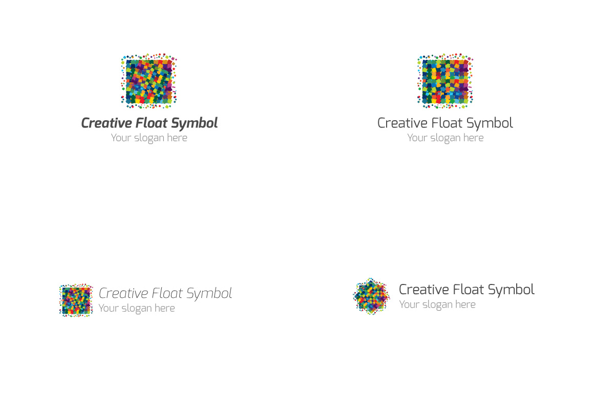 Creative Float Symbol Logo ~ Logo Templates on Creative Market
