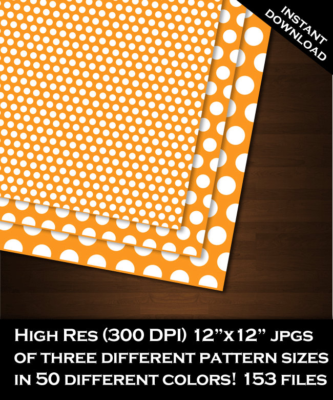 153 Piece Polka Dot Paper Pack ~ Textures on Creative Market