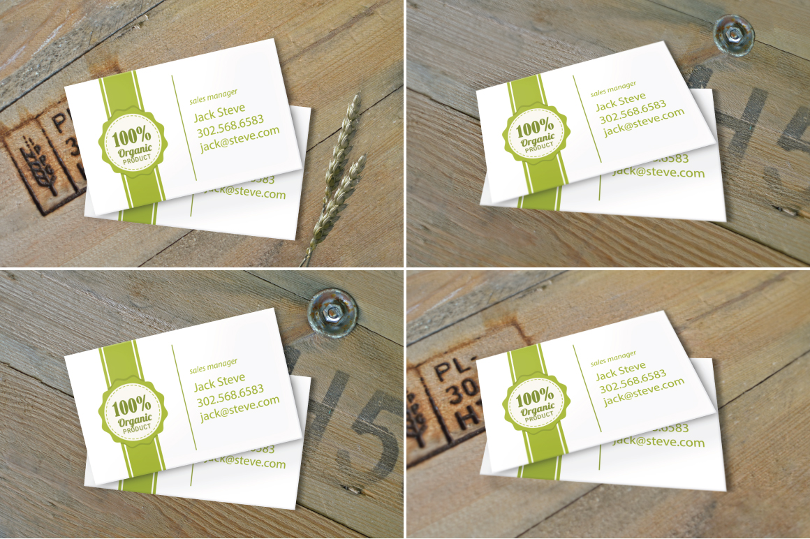 Bio business card mockup ~ Product Mockups on Creative Market