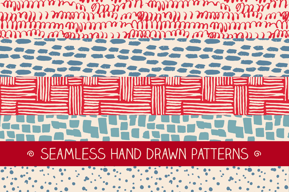 Set of hand drawn patterns ~ Patterns on Creative Market