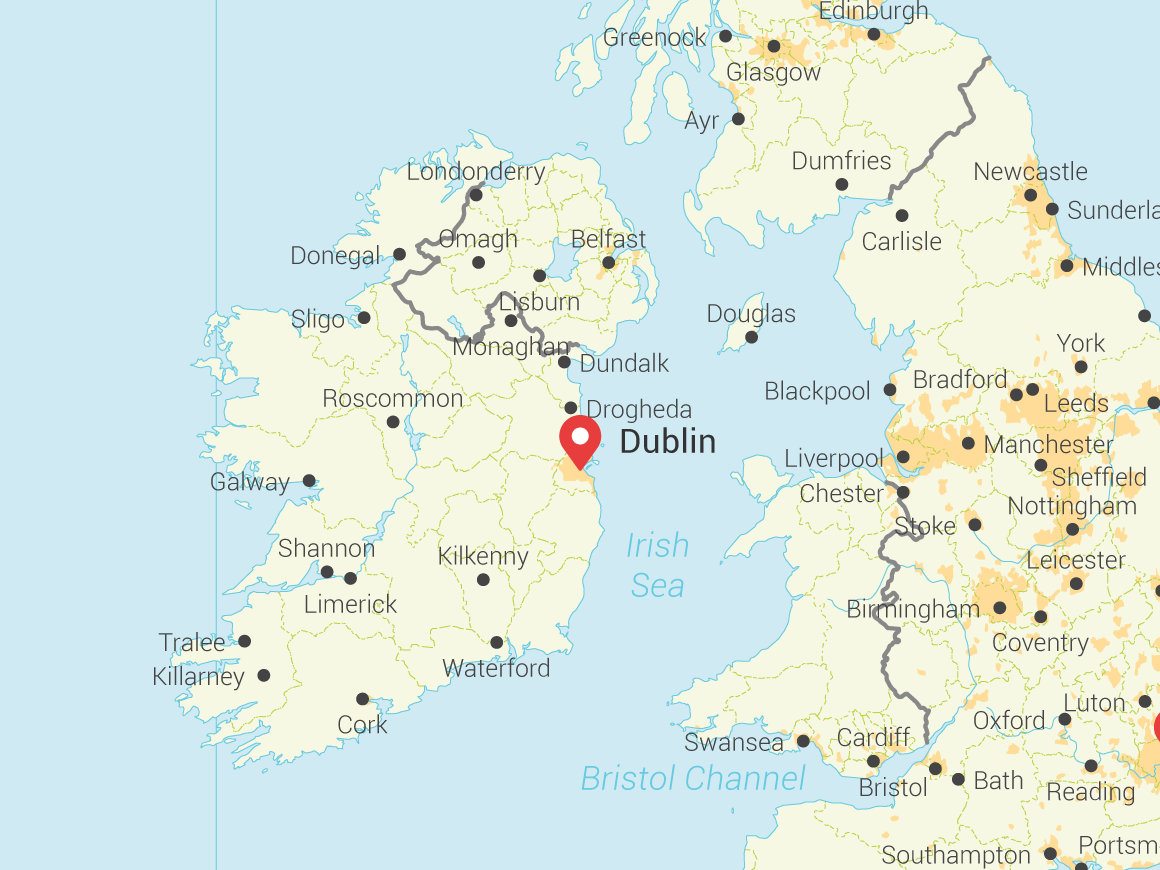 Map of the United Kingdom & Ireland ~ Illustrations on Creative Market