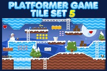 Platformer Game Tile Set 6 ~ Illustrations on Creative Market