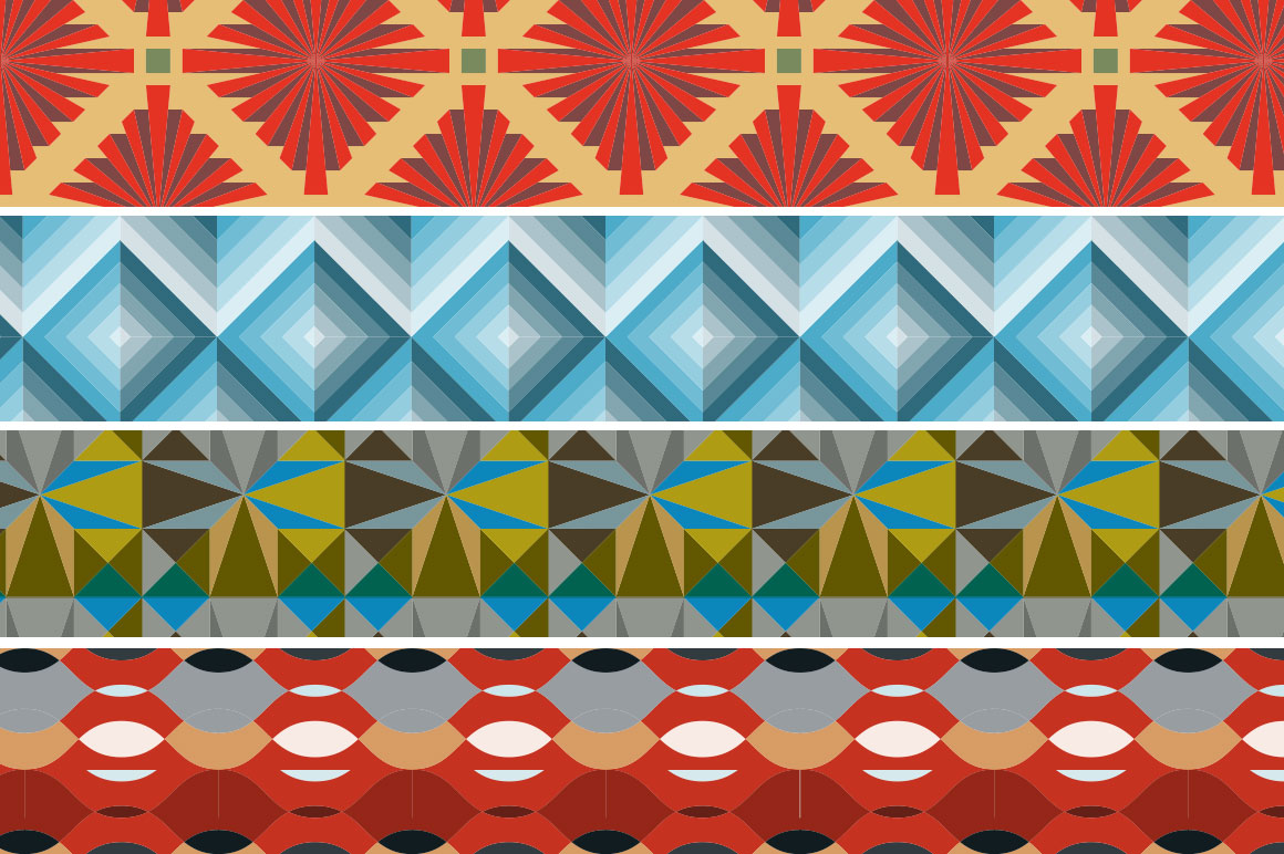 20 Geometric Retro Patterns ~ Patterns on Creative Market