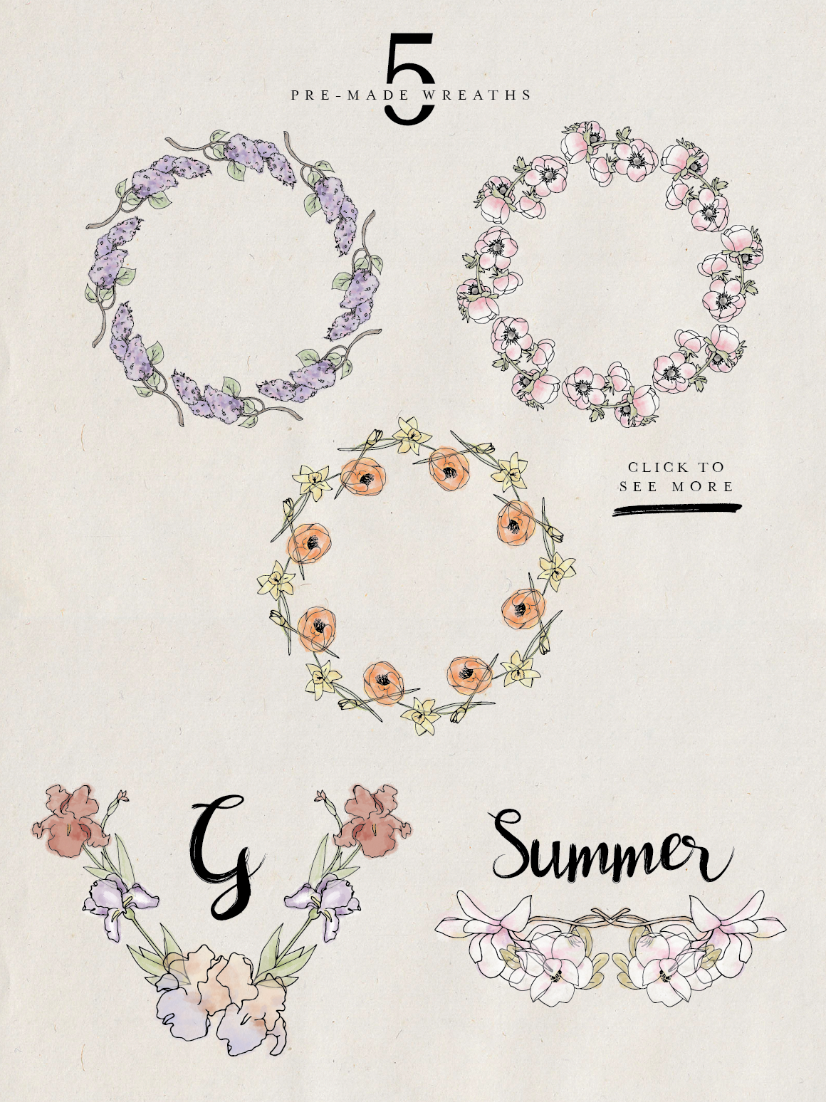 Summer Bundle ~ Illustrations on Creative Market