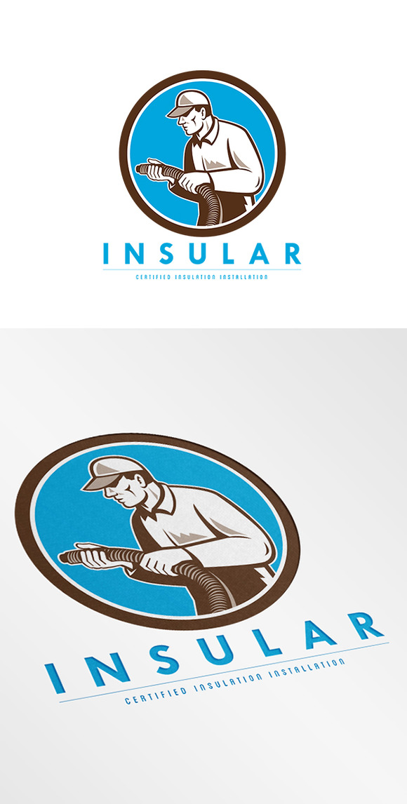 Insular Insulation Company Logo ~ Logo Templates on Creative Market