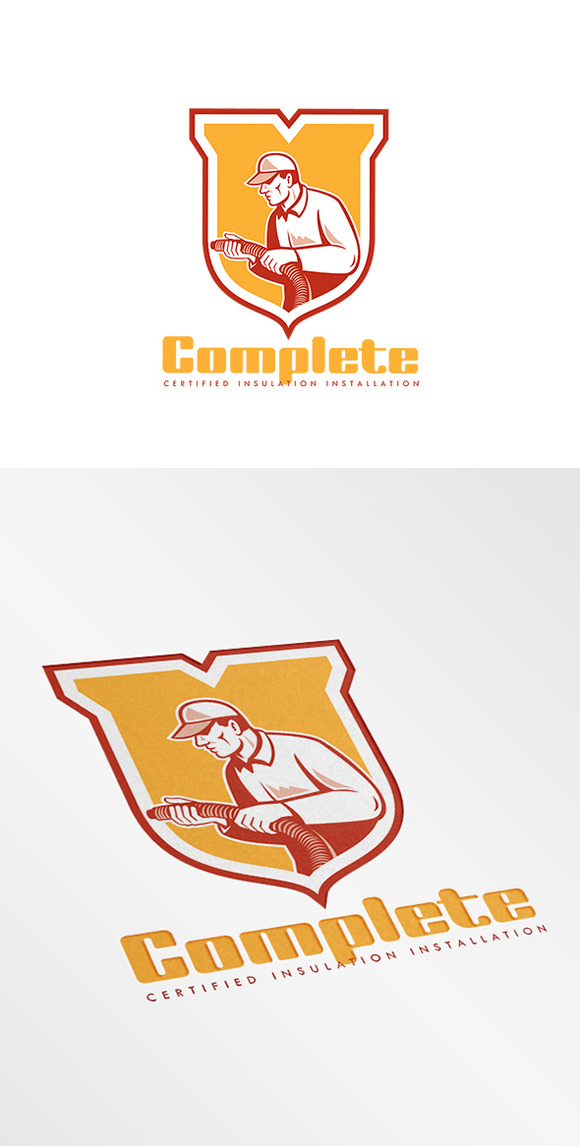 Complete Home Insulation Logo ~ Logo Templates on Creative Market