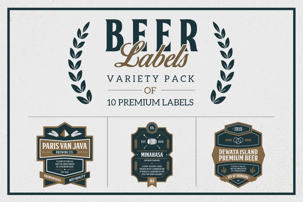 Premium Beer Labels ~ Logo Templates on Creative Market