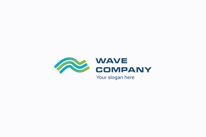 Wave Company logo ~ Logo Templates on Creative Market