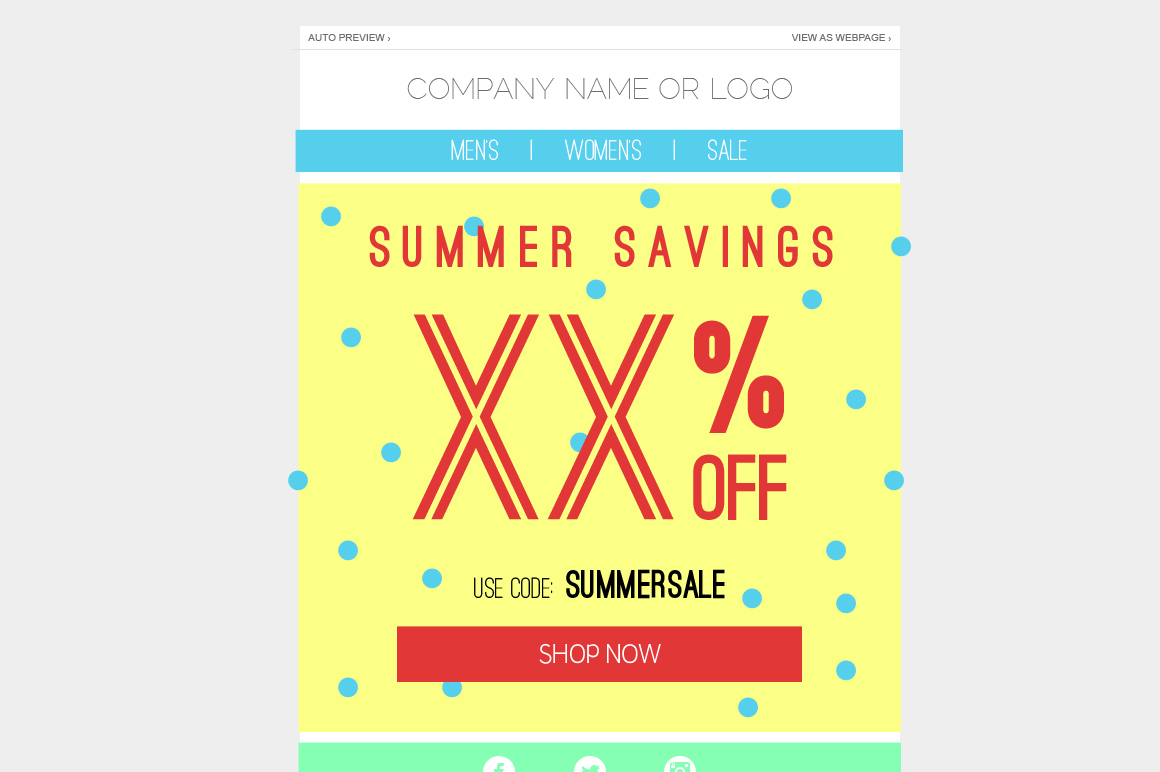 3 Email Promotion Templates ~ Email Templates on Creative Market