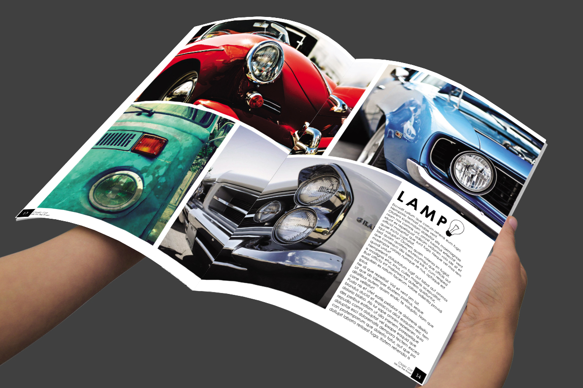 OldSchool Car Magazine ~ Magazine Templates on Creative Market