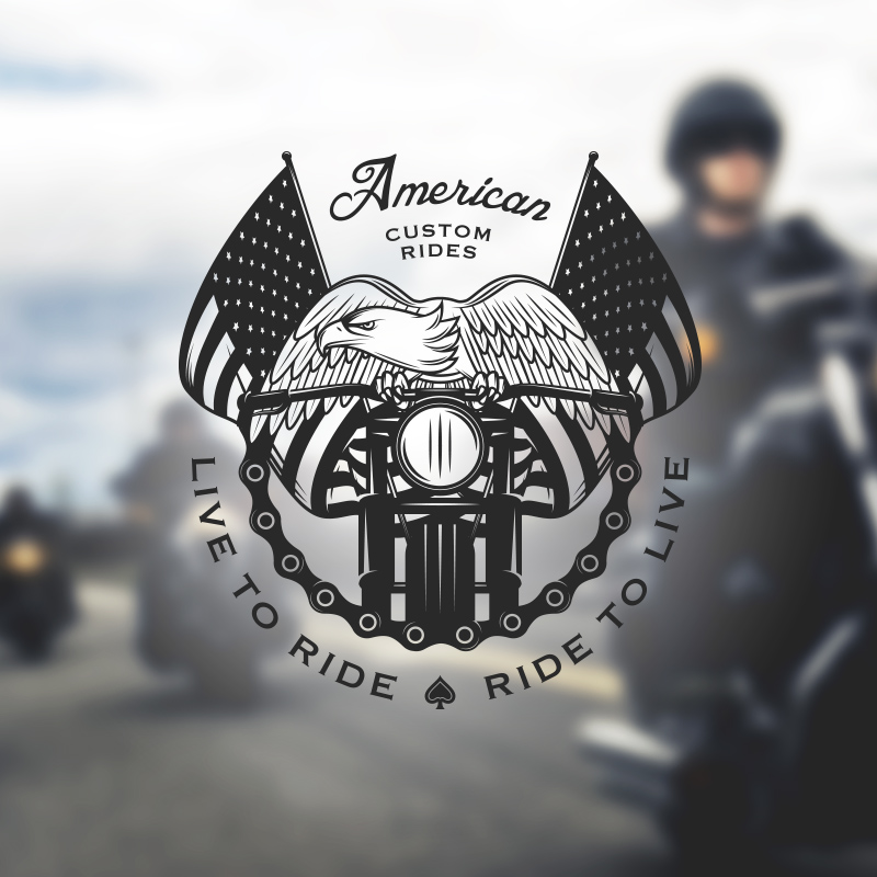 Vintage motorcycle emblems ~ Illustrations on Creative Market