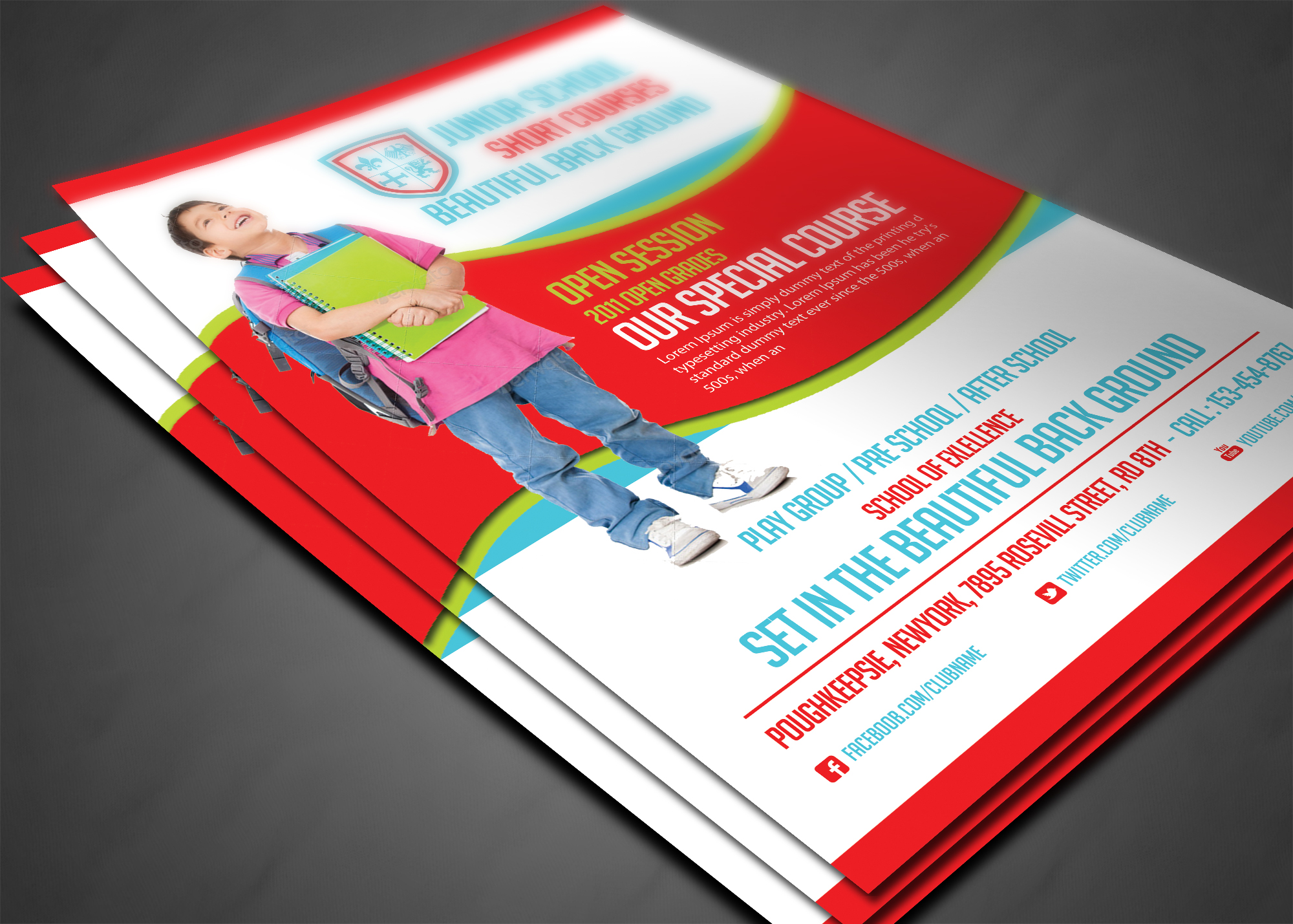 Education Flyer Print Templates ~ Flyer Templates on Creative Market