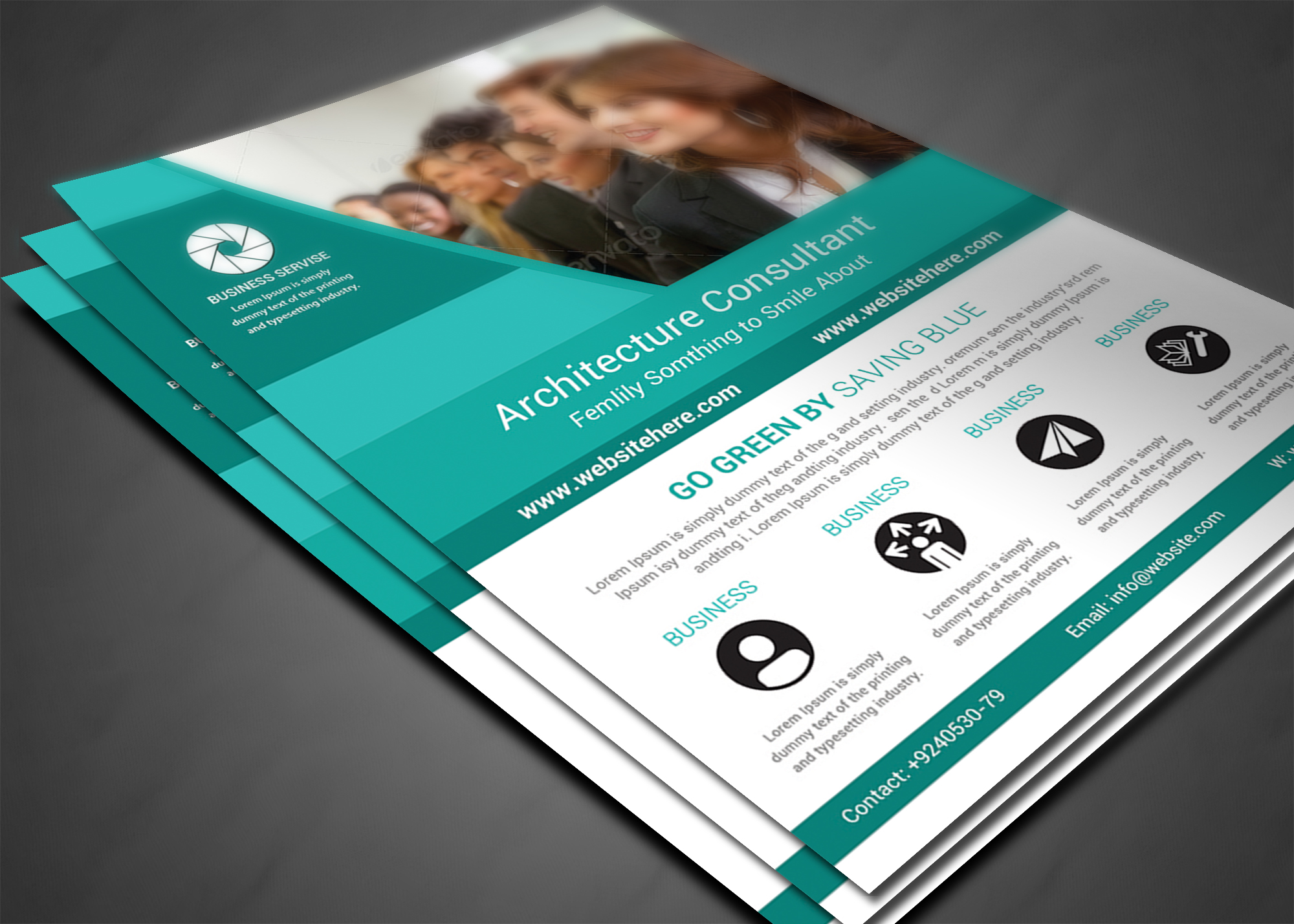 Corporate Business Flyer Template ~ Flyer Templates on Creative Market