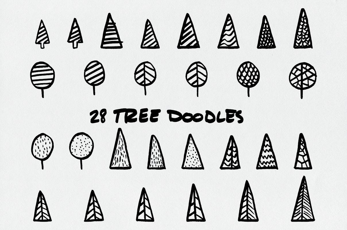 Tree Doodles Pack ~ Illustrations on Creative Market