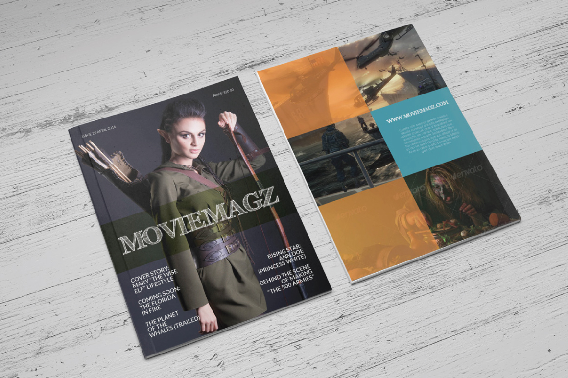 Movie Magazine Template ~ Magazine Templates on Creative Market
