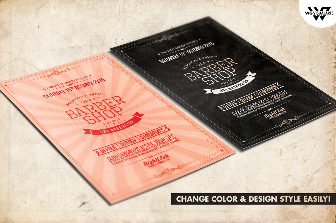 Vintage Retro Flyer Template Vol.6 ~ Flyer Templates on Creative Market