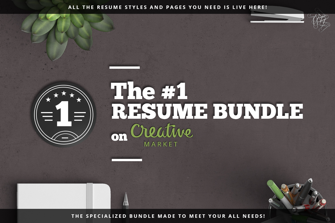 10 Best Selling Resume Mega Bundle ~ Resume Templates on Creative Market