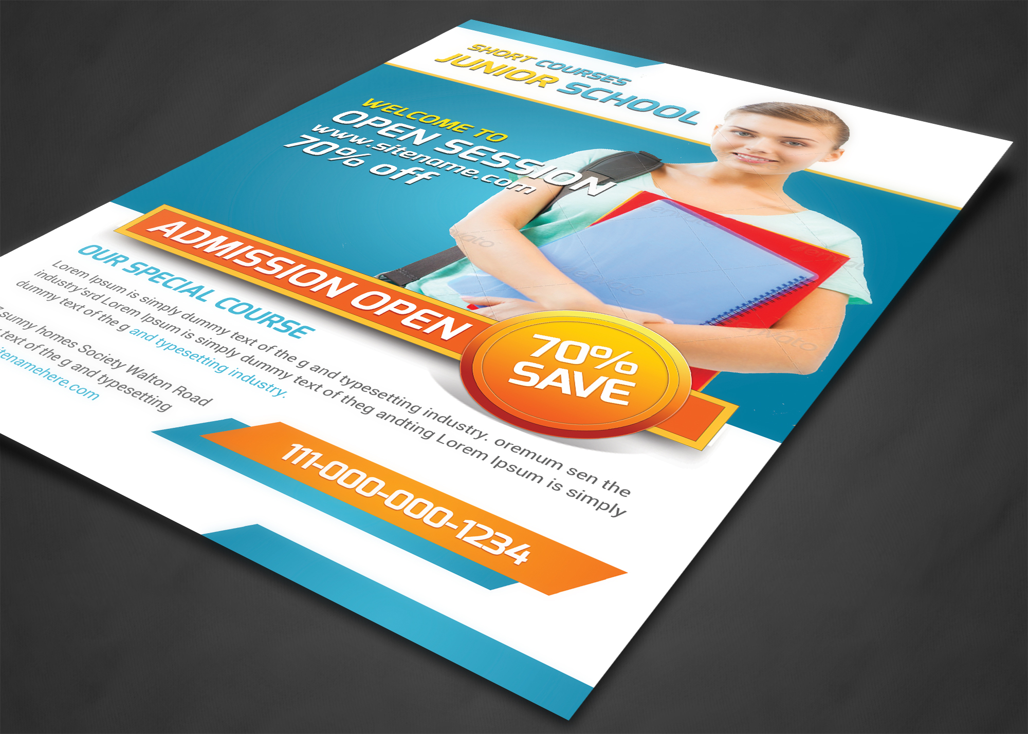 School Education Flyers Template ~ Flyer Templates on Creative Market