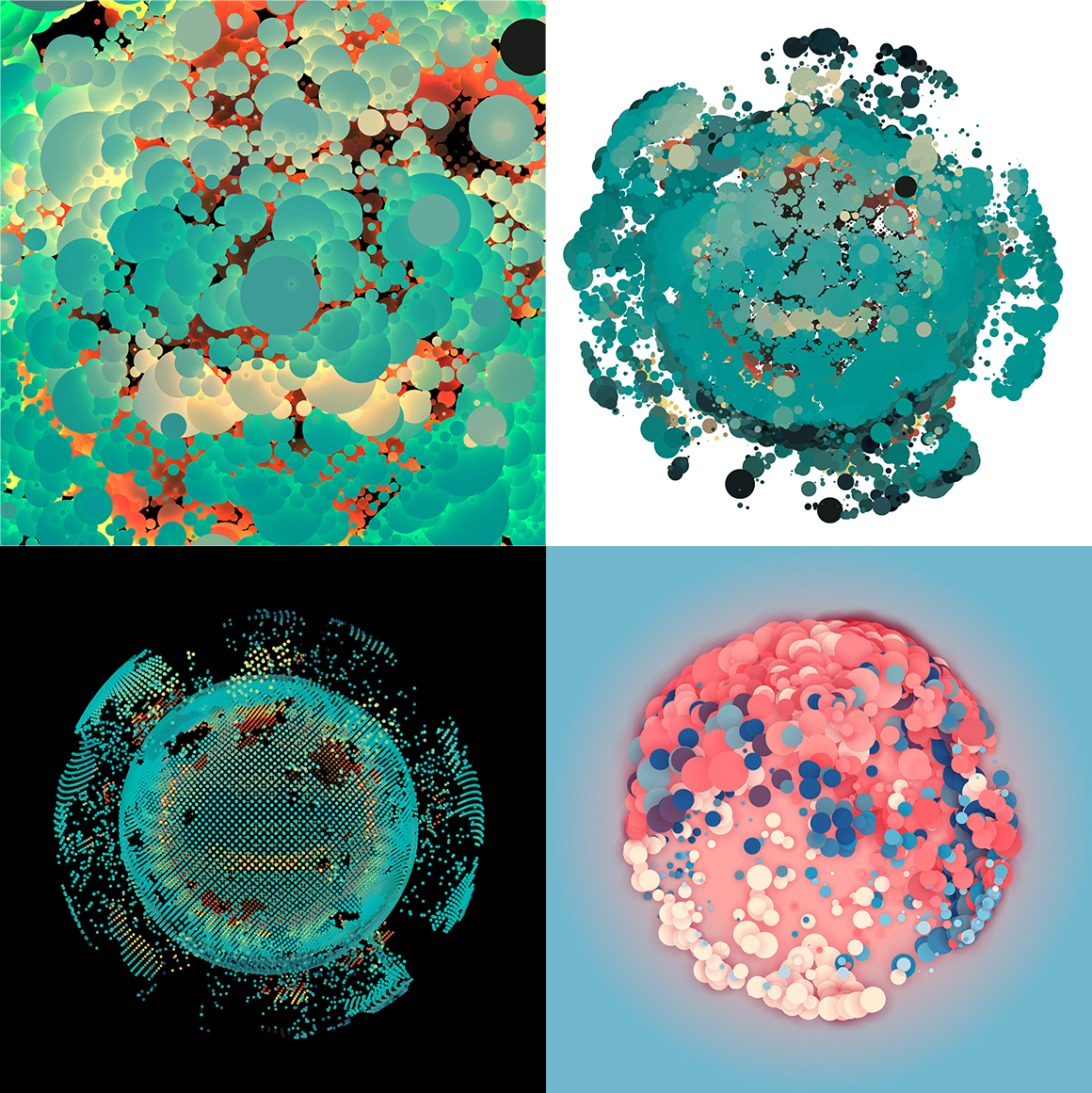 10 Awesome Objects Made Of Circles ~ Objects on Creative Market