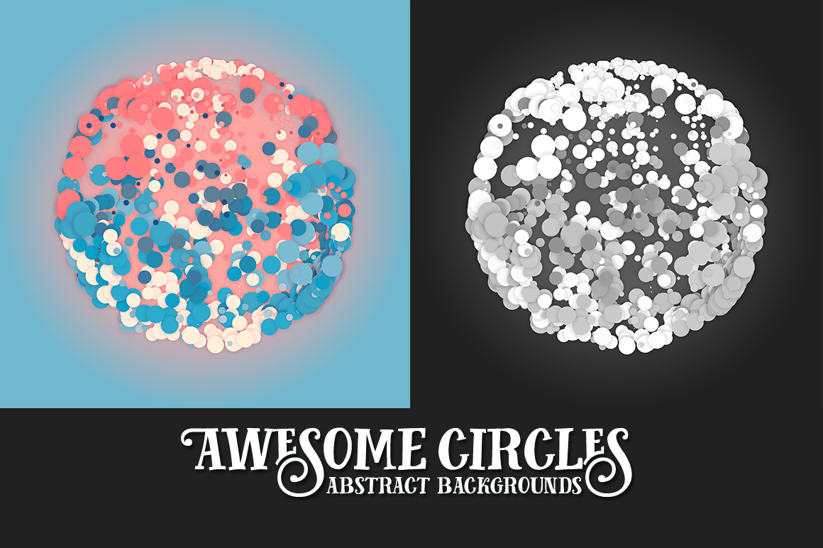 10 Awesome Objects Made Of Circles ~ Objects on Creative Market