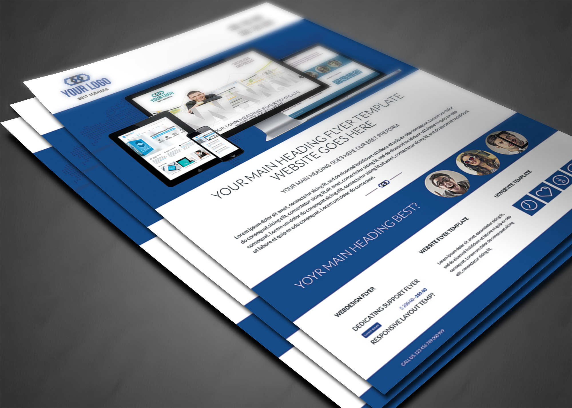 Website Design Agency Flyer Template ~ Flyer Templates on Creative Market