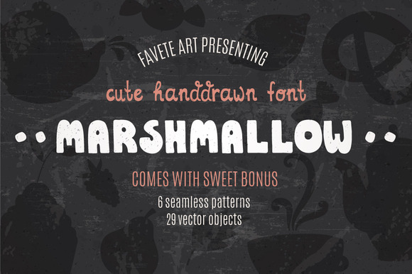 Marshmallow - Cute Handdrawn Font ~ Display Fonts on Creative Market