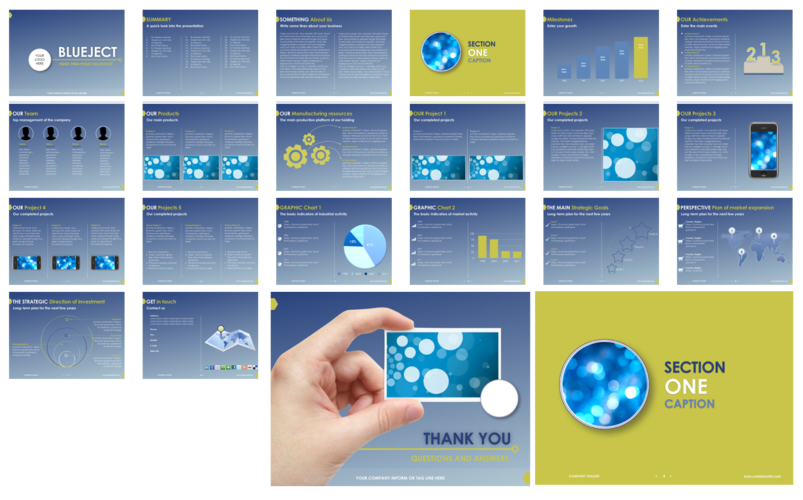 Blue Business Proposal Template ~ Templates on Creative Market