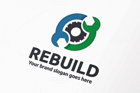 Rebuild Logo ~ Logo Templates on Creative Market