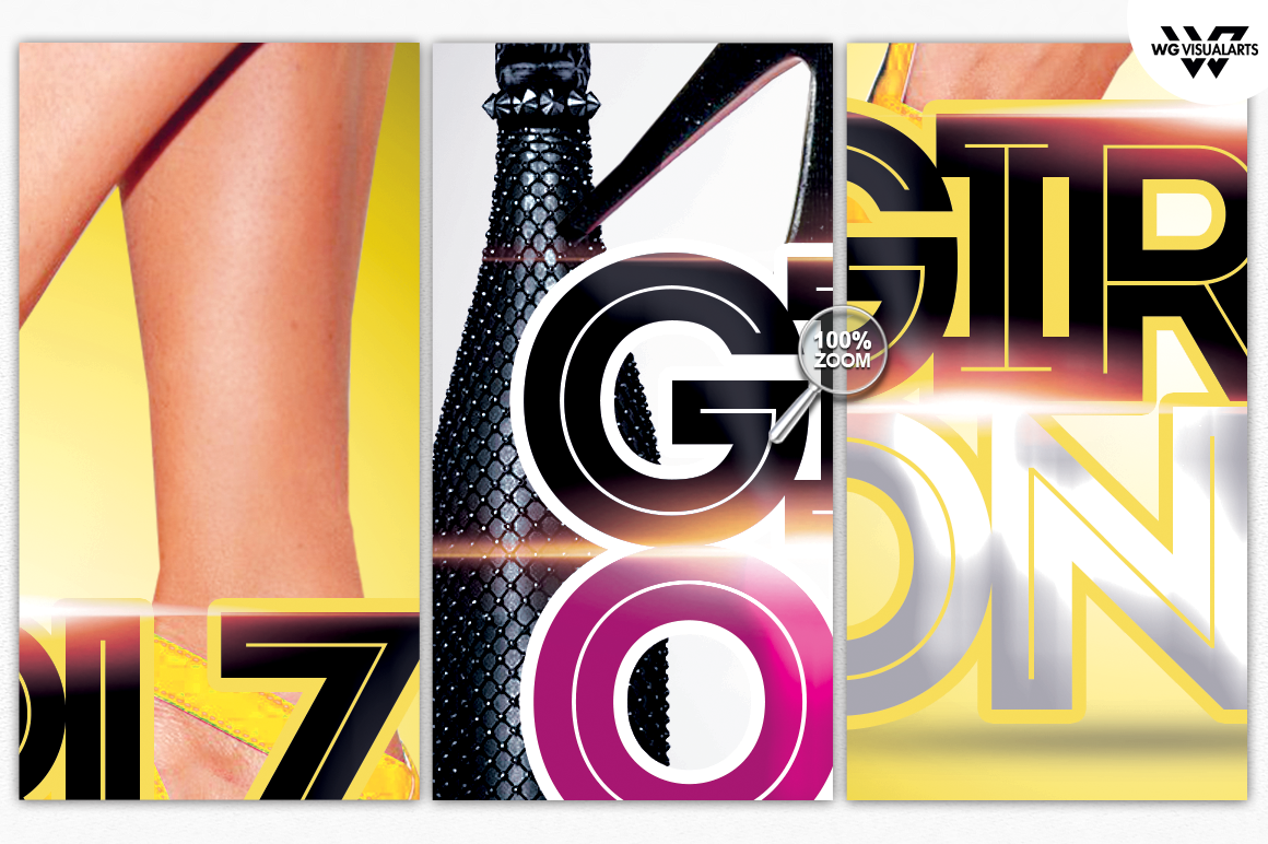 GIRLS ONLY Flyer Template ~ Flyer Templates on Creative Market