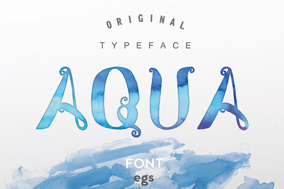 AQUA ~ Display Fonts on Creative Market