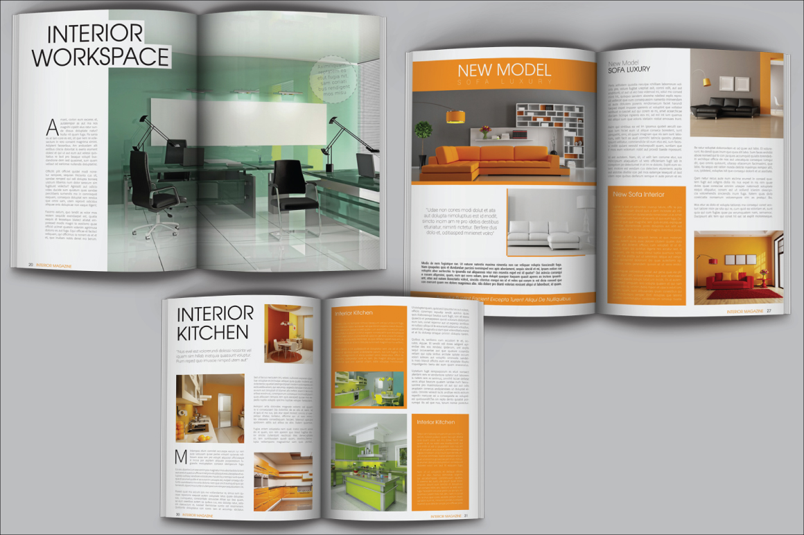 Interior Magazine ~ Magazine Templates on Creative Market
