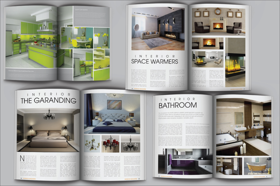 Interior Magazine ~ Magazine Templates on Creative Market