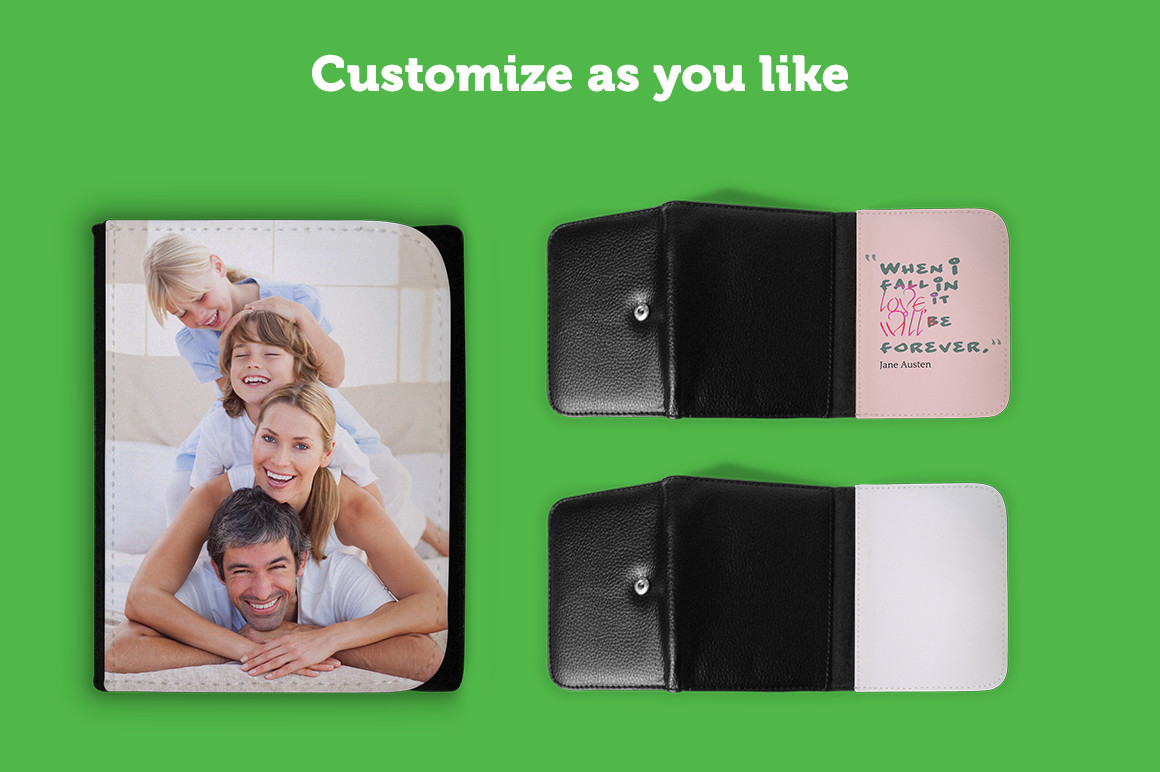 Sublimation Printed Wallet Mockup ~ Product Mockups on Creative Market