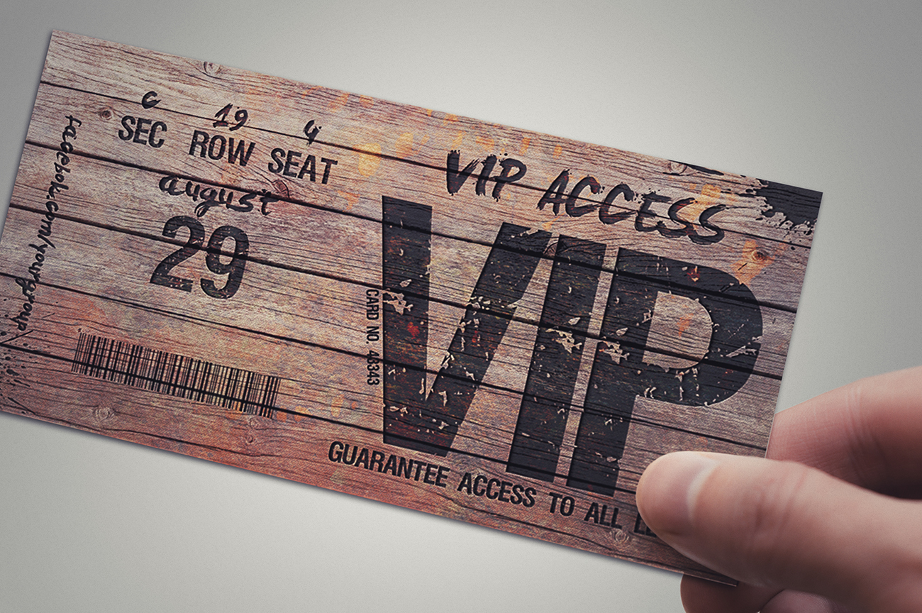 Magical wood vip pass card ~ Card Templates on Creative Market