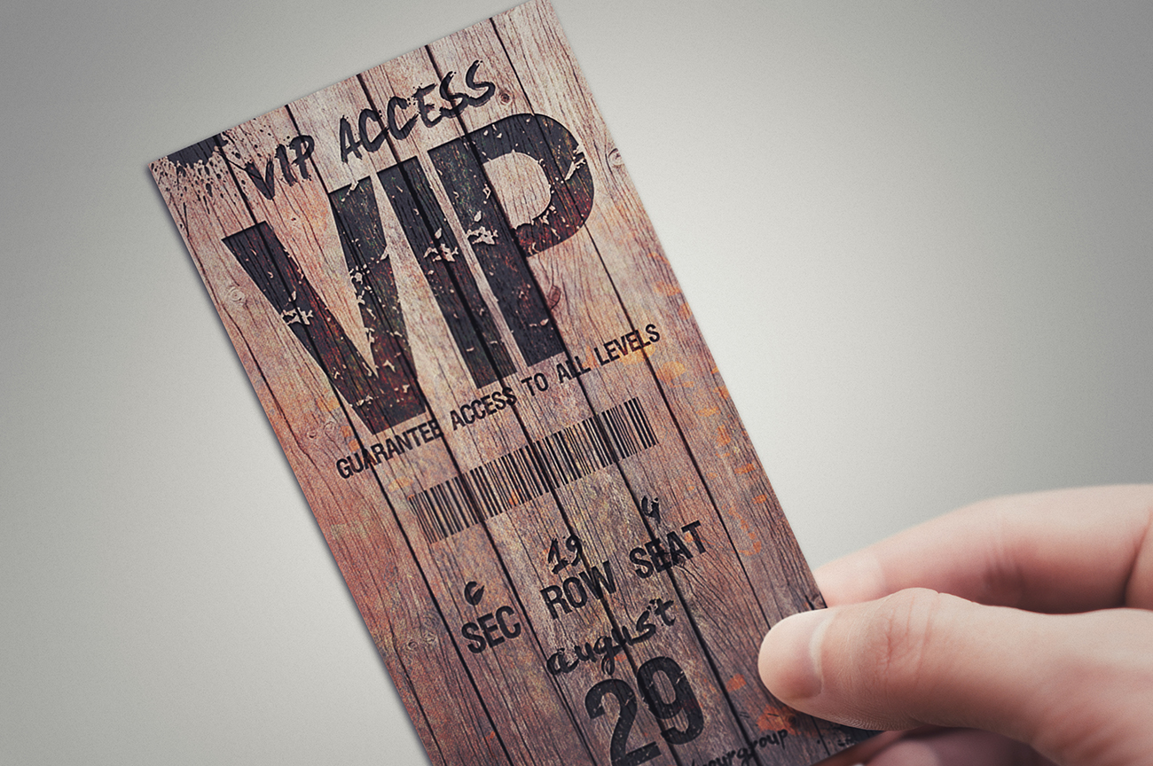 Magical wood vip pass card ~ Card Templates on Creative Market