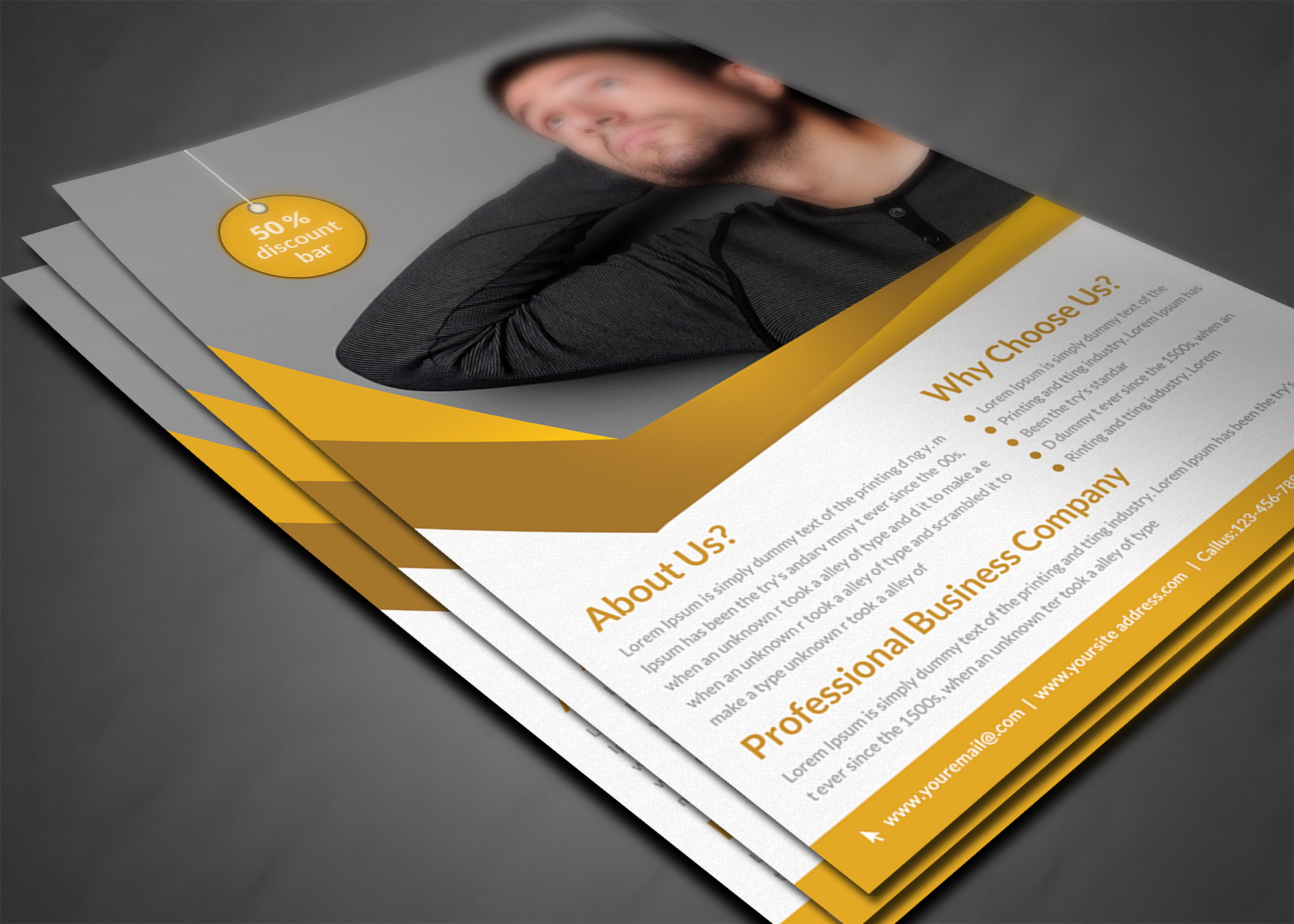 Corporate Business Flyer Template ~ Flyer Templates on Creative Market