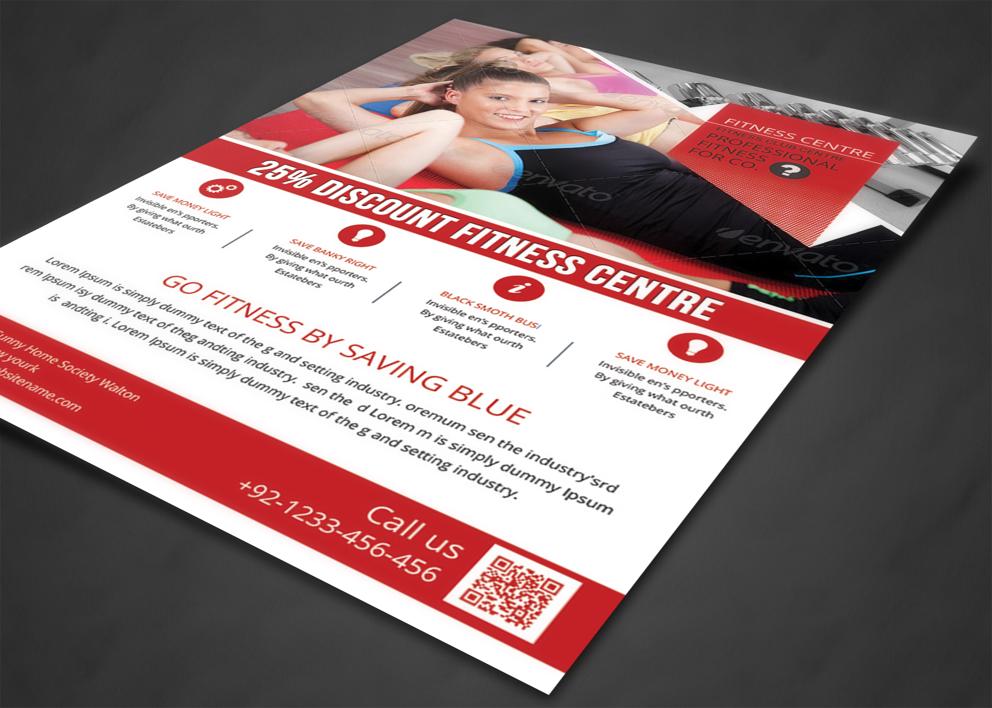 Fitness Flyer - Gym Flyer Print Temp ~ Flyer Templates on Creative Market