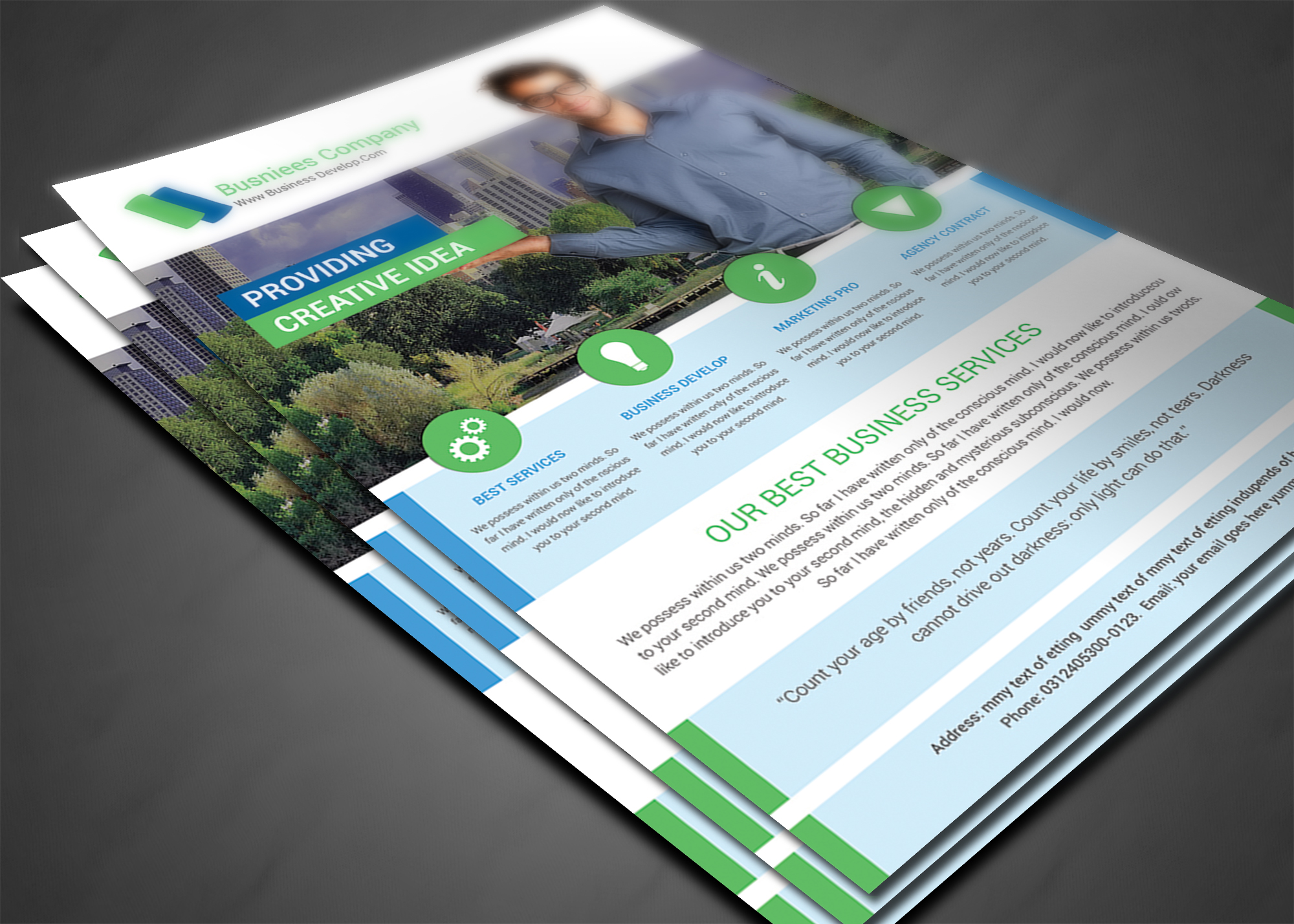 Business Flyer Print Template ~ Flyer Templates on Creative Market