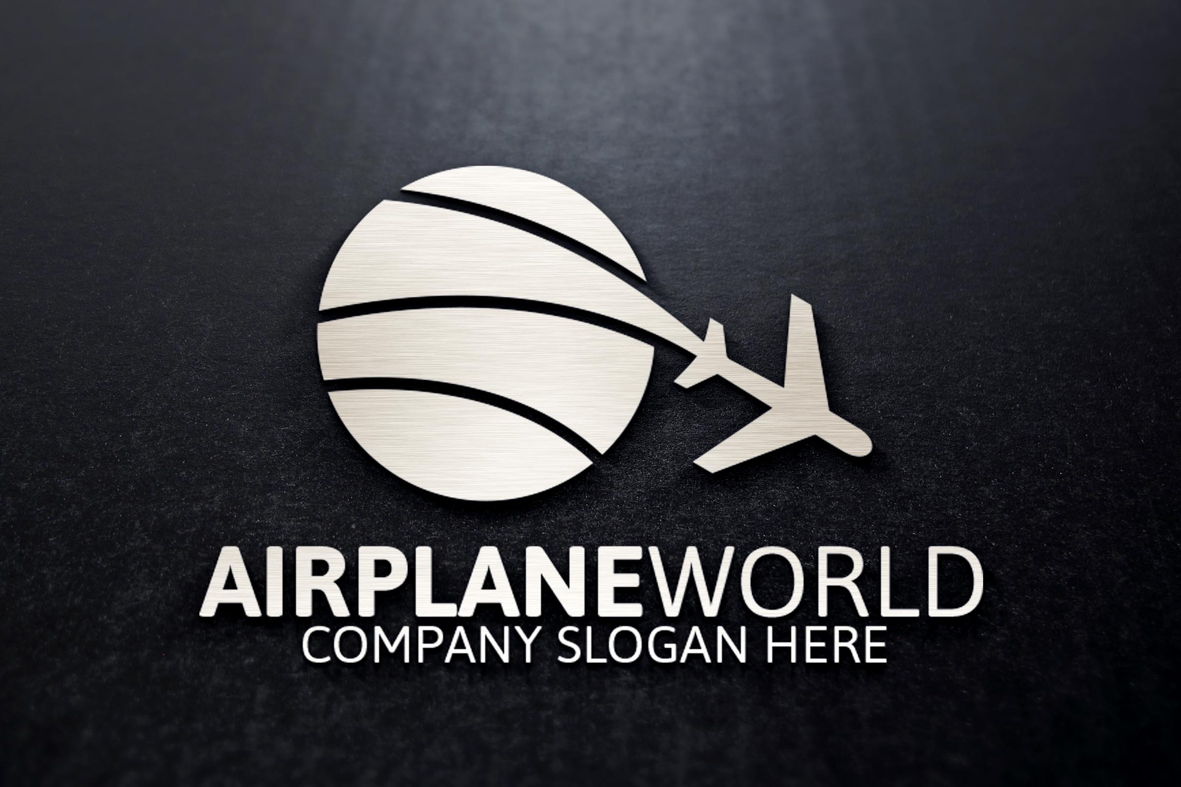 Airplane World Logo ~ Logo Templates on Creative Market