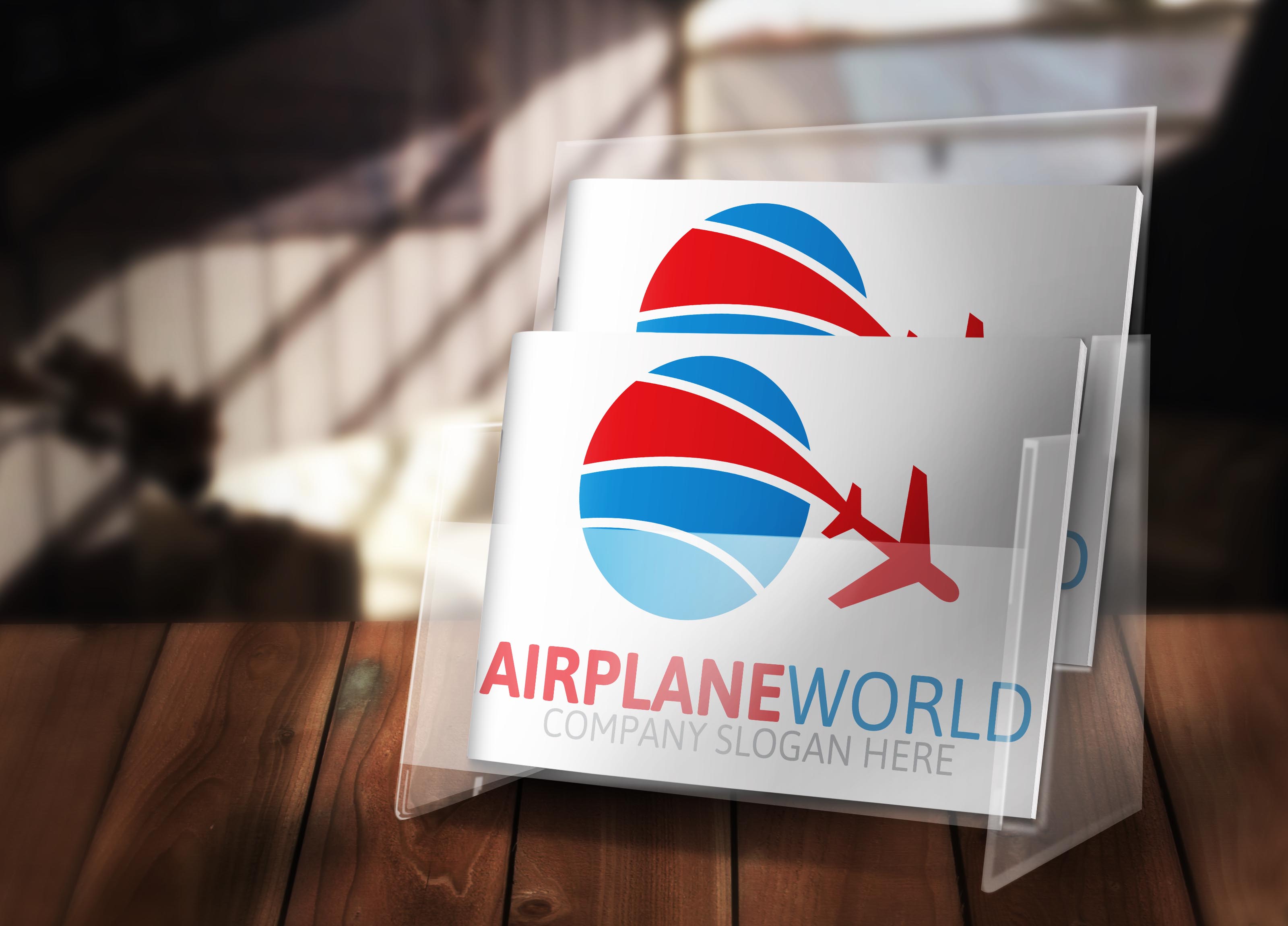 Airplane World Logo ~ Logo Templates on Creative Market