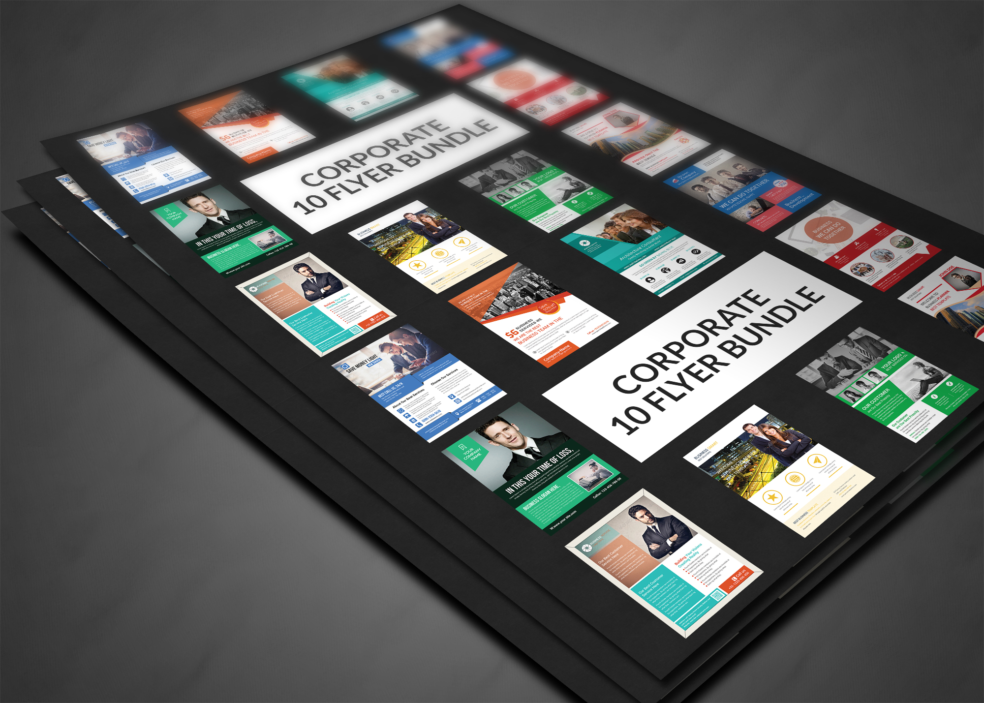 Business Flyers Bundle Print Templat ~ Flyer Templates on Creative Market