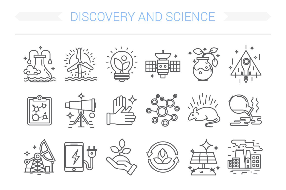 24 Discovery and science icon. ~ Icons on Creative Market