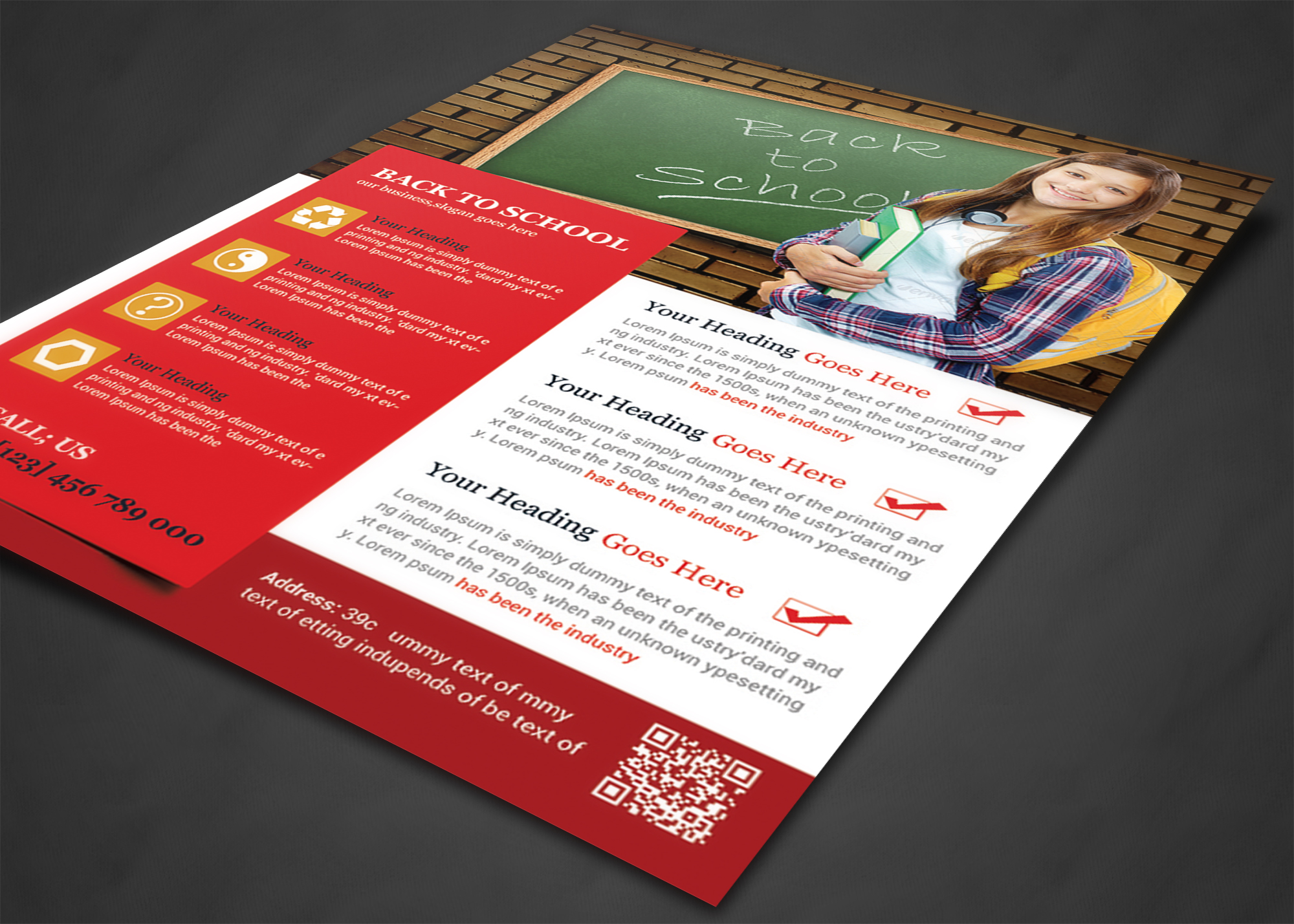 School Education Flyer Template ~ Flyer Templates on Creative Market