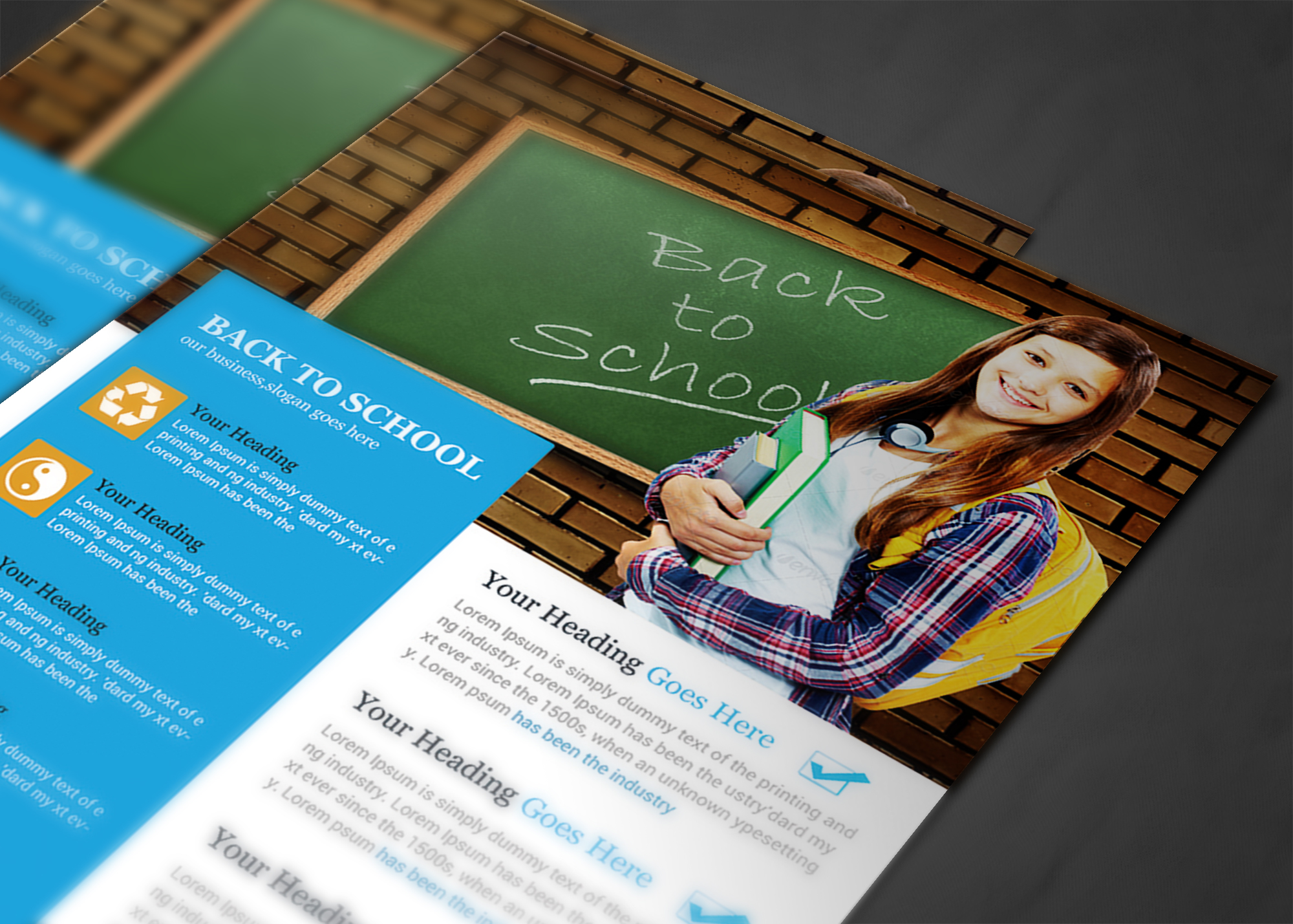 School Education Flyer Template ~ Flyer Templates on Creative Market