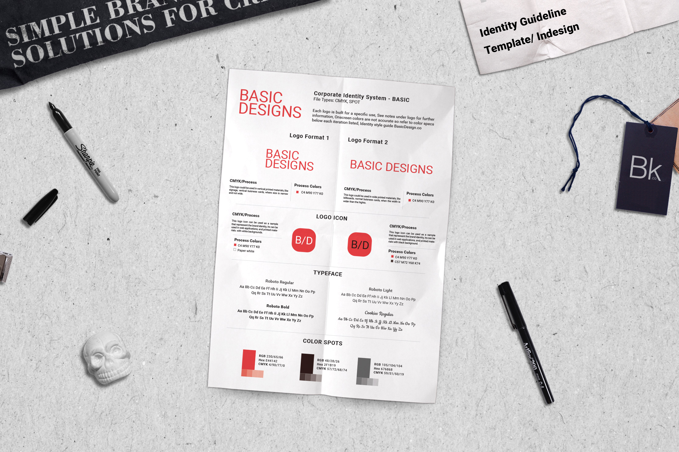 Branding Kit + Mockup - Basic ~ Stationery Templates on Creative Market